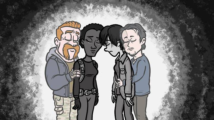 Simpsons cartoonist captures emotion of The Walking Dead
