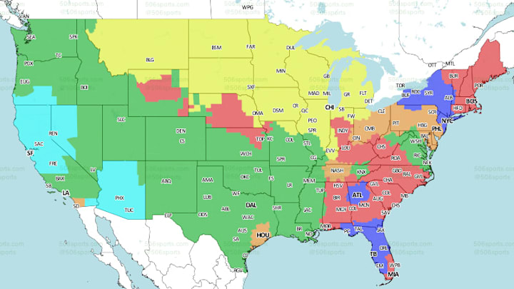 NFL 2017: TV Schedule and broadcast map for Week 4