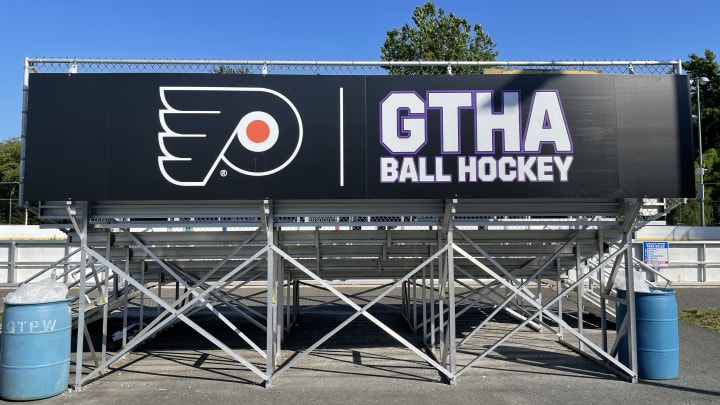 Flyers Unveil Redesigned Ball Hockey Rink In Gloucester Township