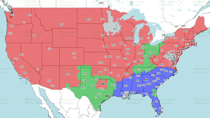 NFL 2017: TV Schedule and broadcast map for Week 6