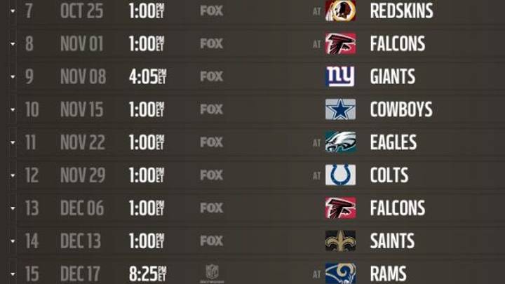 Tampa Bay Buccaneers 2015 schedule released, dates and times