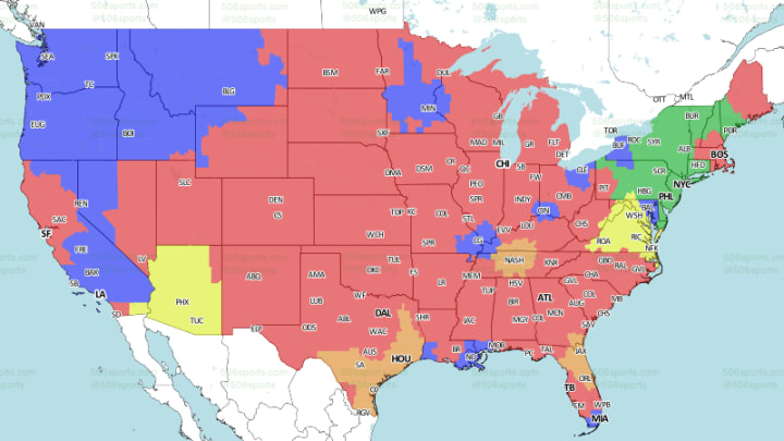 NFL 2017: TV Schedule and broadcast map for Week 15