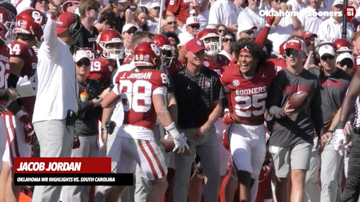 WATCH: Oklahoma WR Jacob Jordan Highlights vs. South Carolina