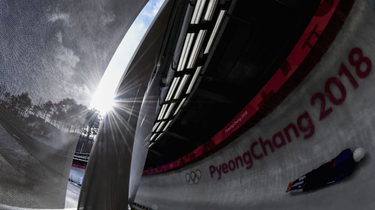 Skeleton Olympics Crash