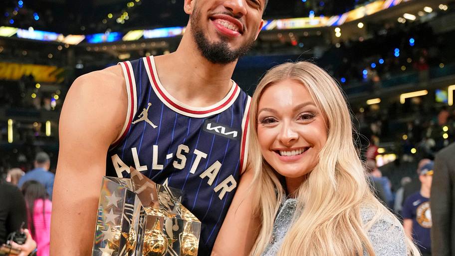 NBA star Tyrese Haliburton's fiancée Jade Jones reacts to engagement ...