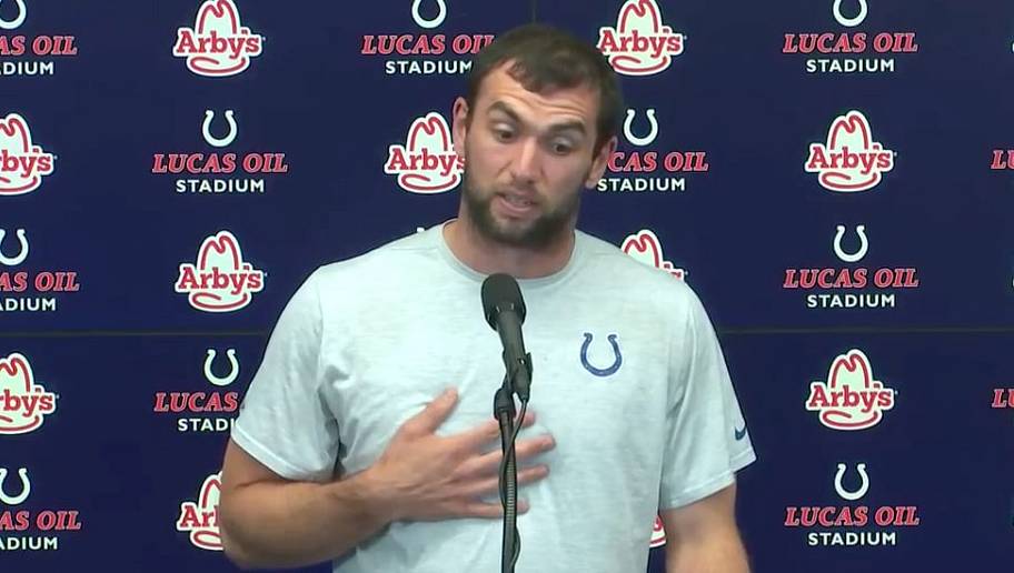 VIDEO: Andrew Luck Delivers Emotional Farewell to NFL in Heart ...