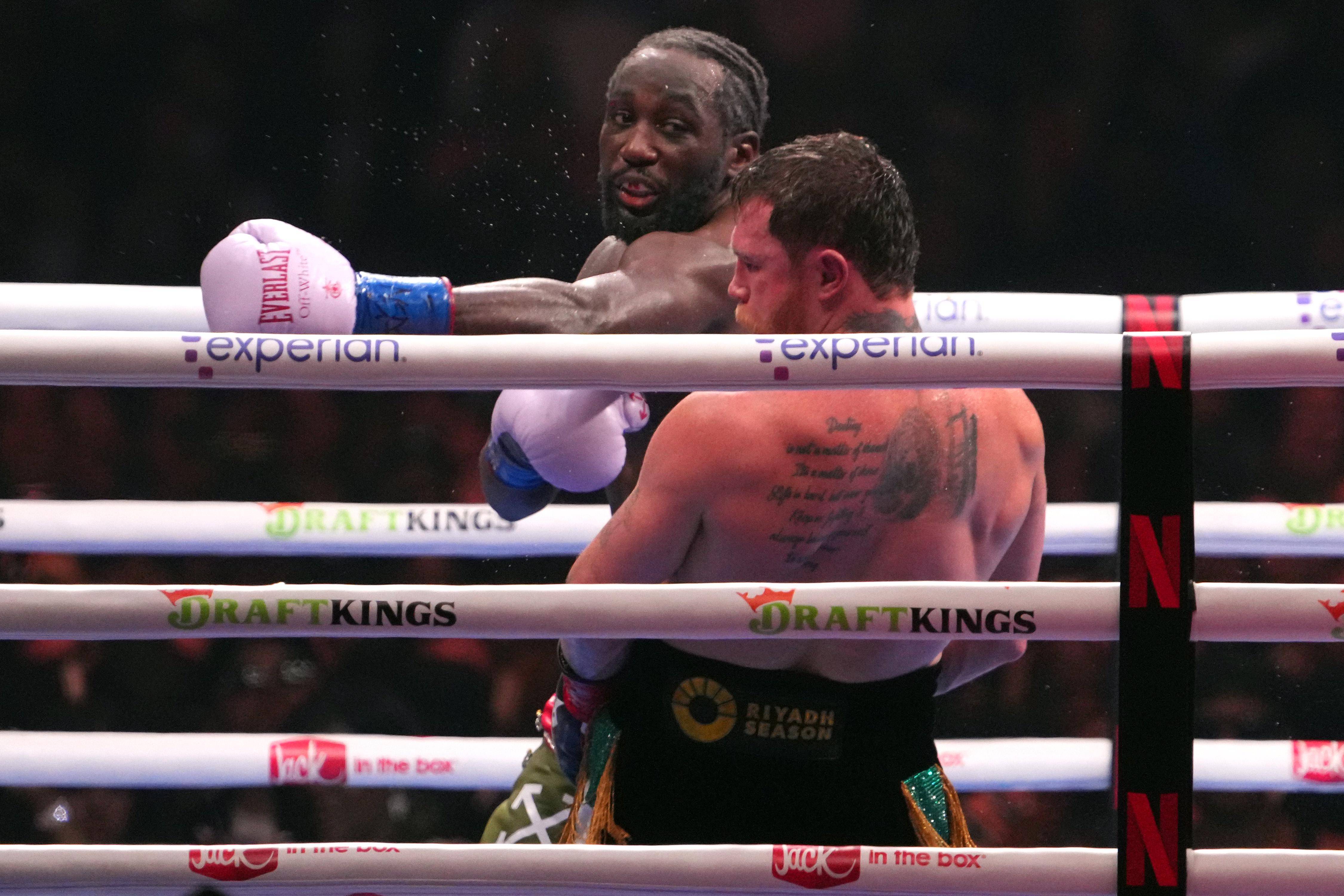 Terence Crawford trolls Canelo Alvarez with custom Nebraska jersey vs ...