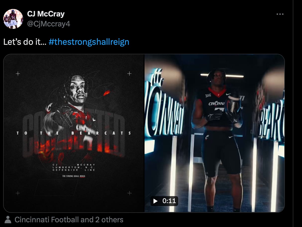 Cincinnati Bearcats Add Commitment From Virginia Tech Edge Rusher C.J ...