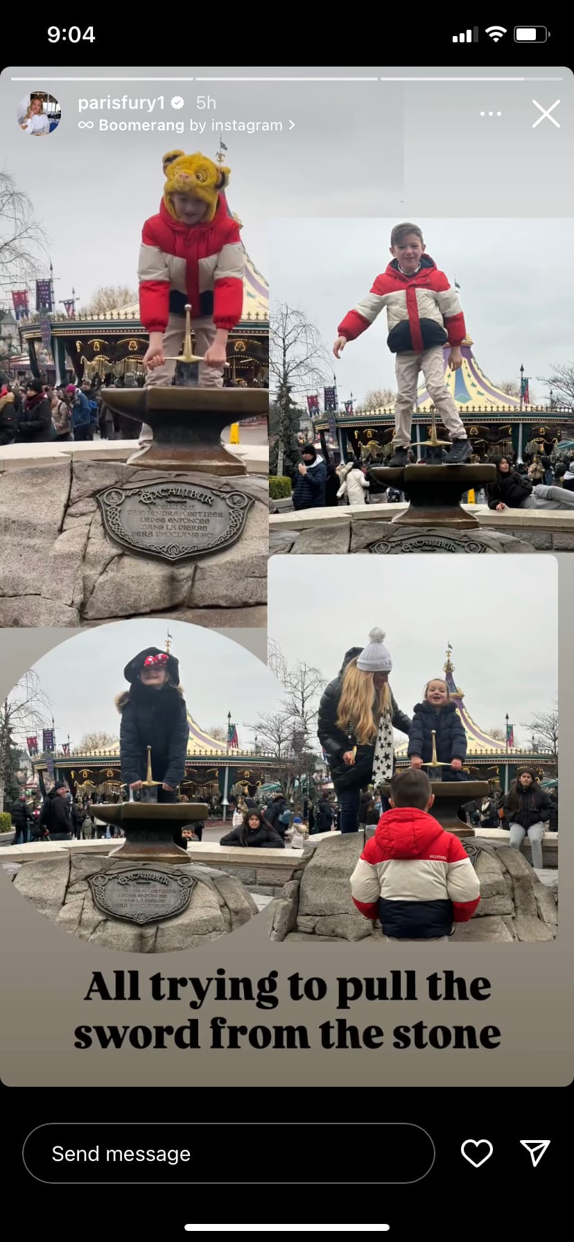 Tyson Fury Visits Disneyland Paris With Family Following Boxing Retirement