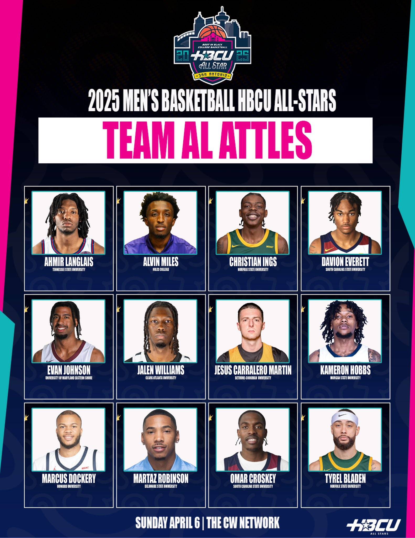 2025 HBCU All-Star Game Releases Men's And Women's Teams Rosters
