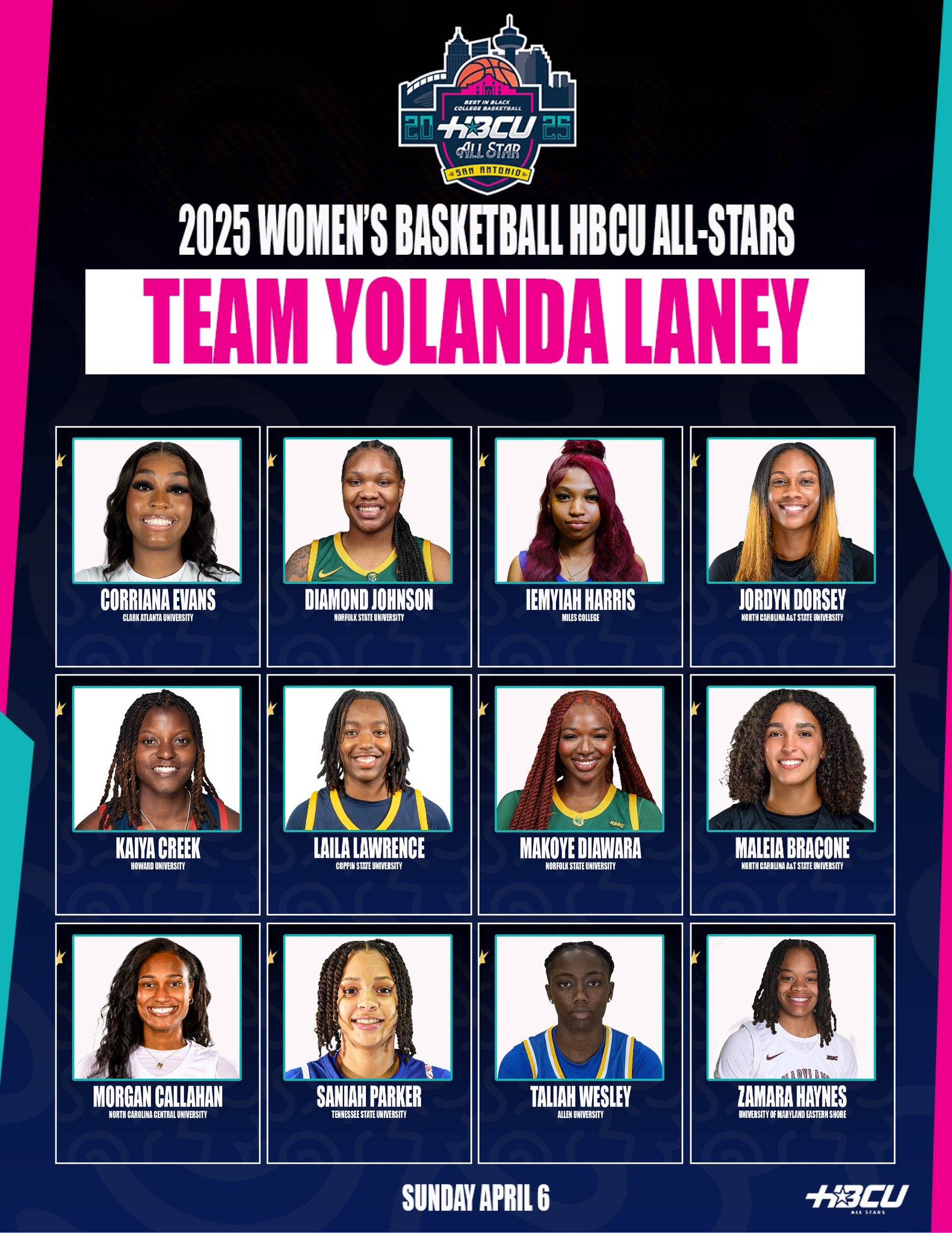 2025 HBCU All-Star Game Releases Men's And Women's Teams Rosters