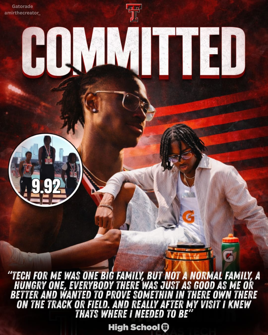 Tate Taylor Picks Texas Tech Amid Record-Breaking Sprint Career