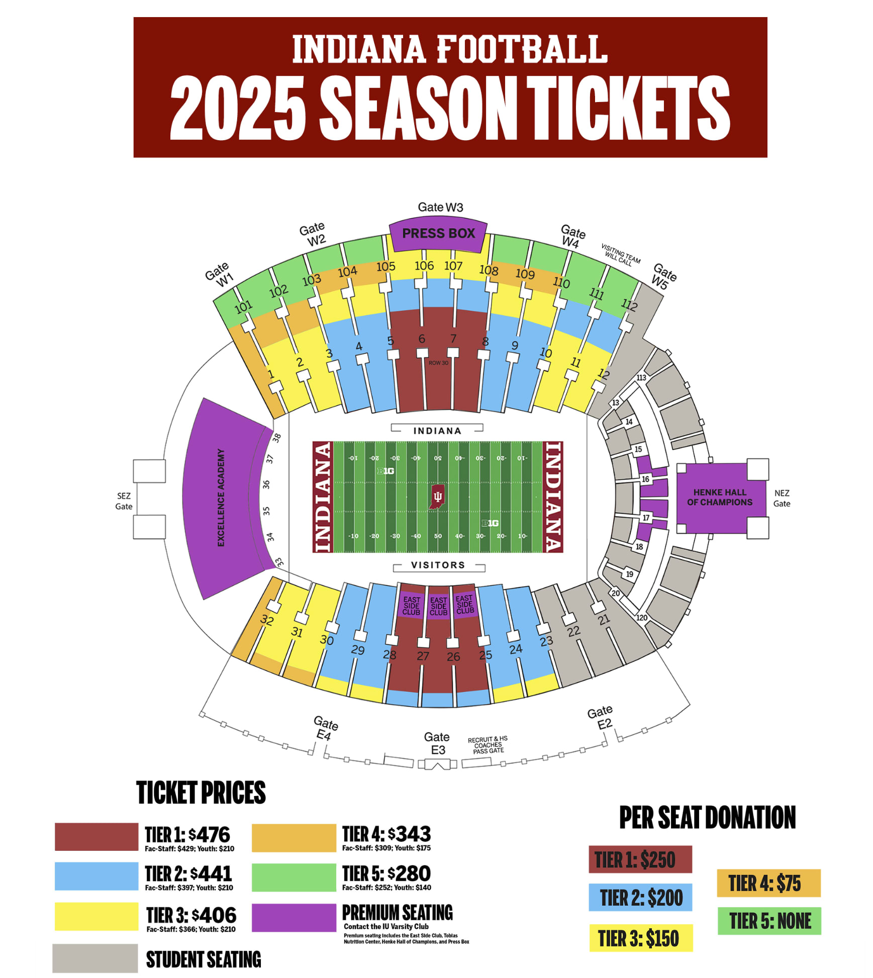 Indiana Athletics Announces Additional Details On Football Season ...