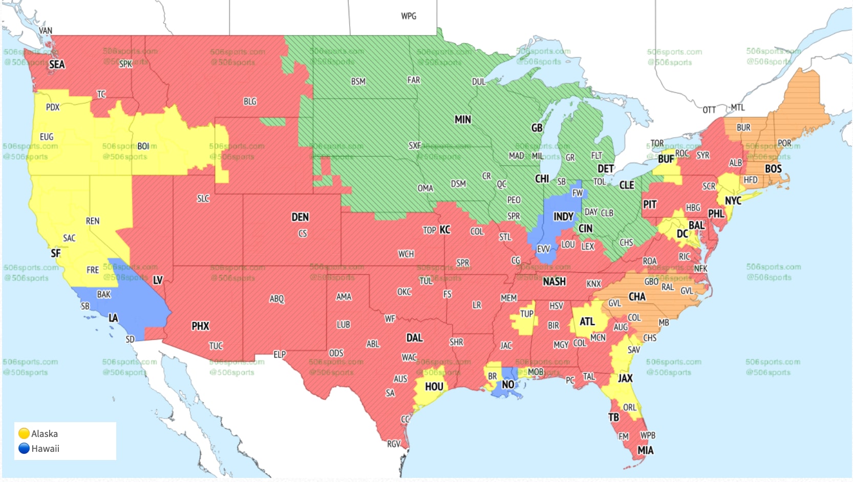 NFL TV Coverage Map Week 4: Full Breakdown of CBS, Fox Broadcasts