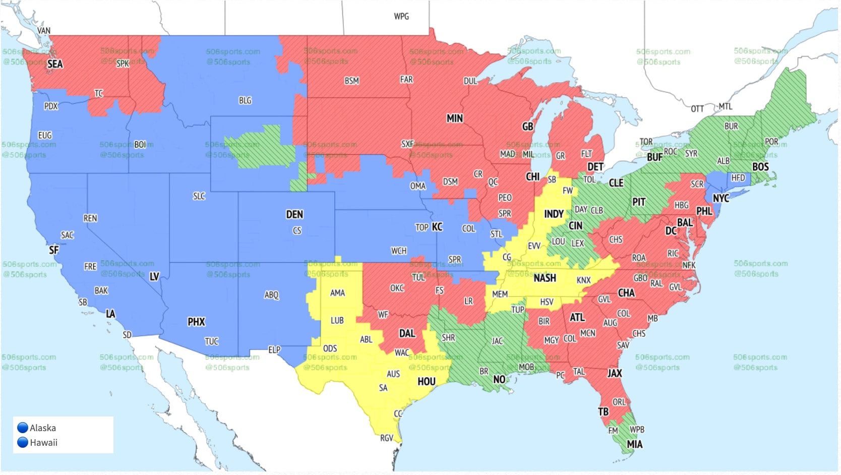 NFL TV Coverage Map Week 4: Full Breakdown of CBS, Fox Broadcasts