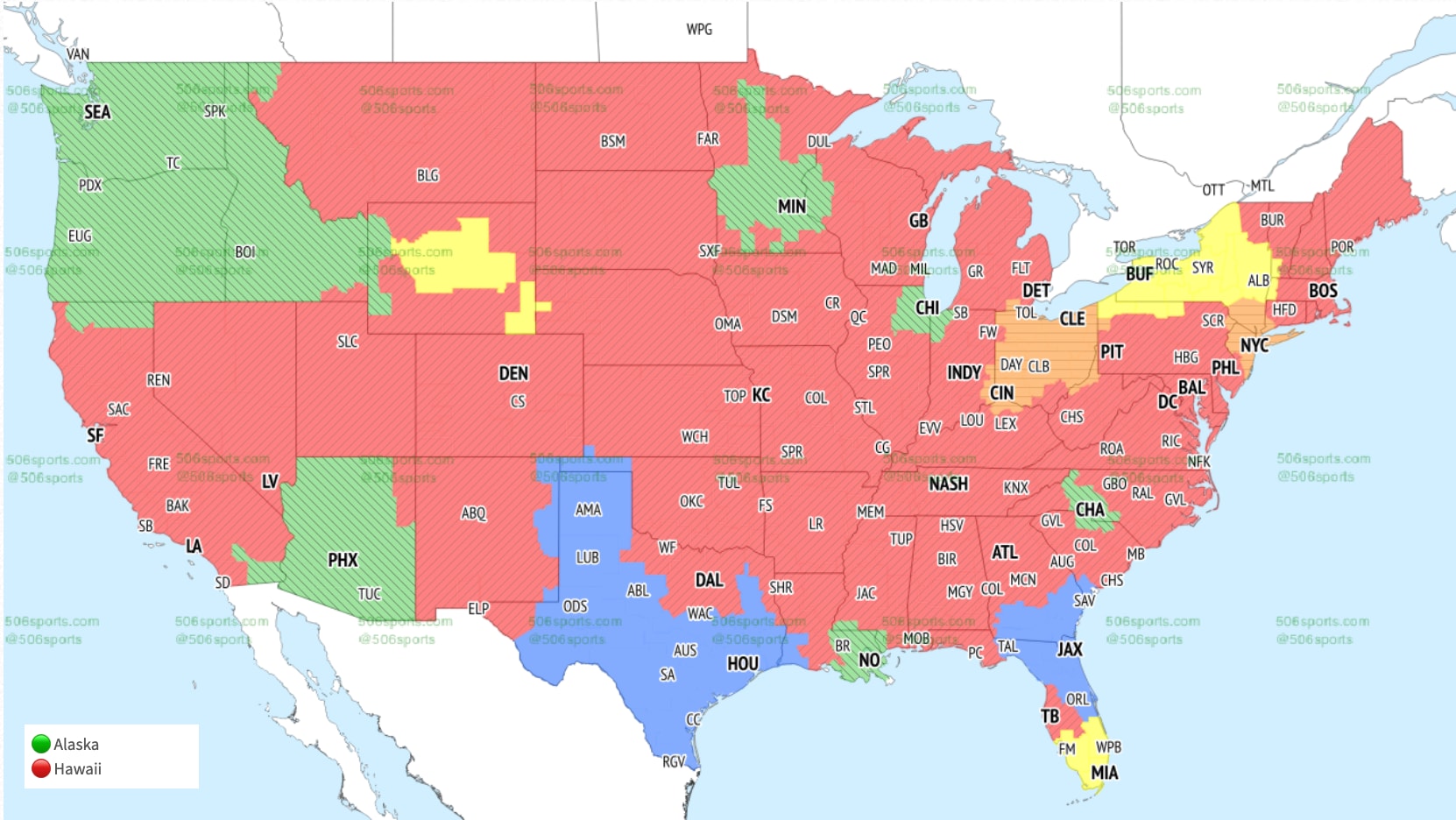 NFL TV Coverage Map Week 10: Full Breakdown of CBS, Fox Broadcasts