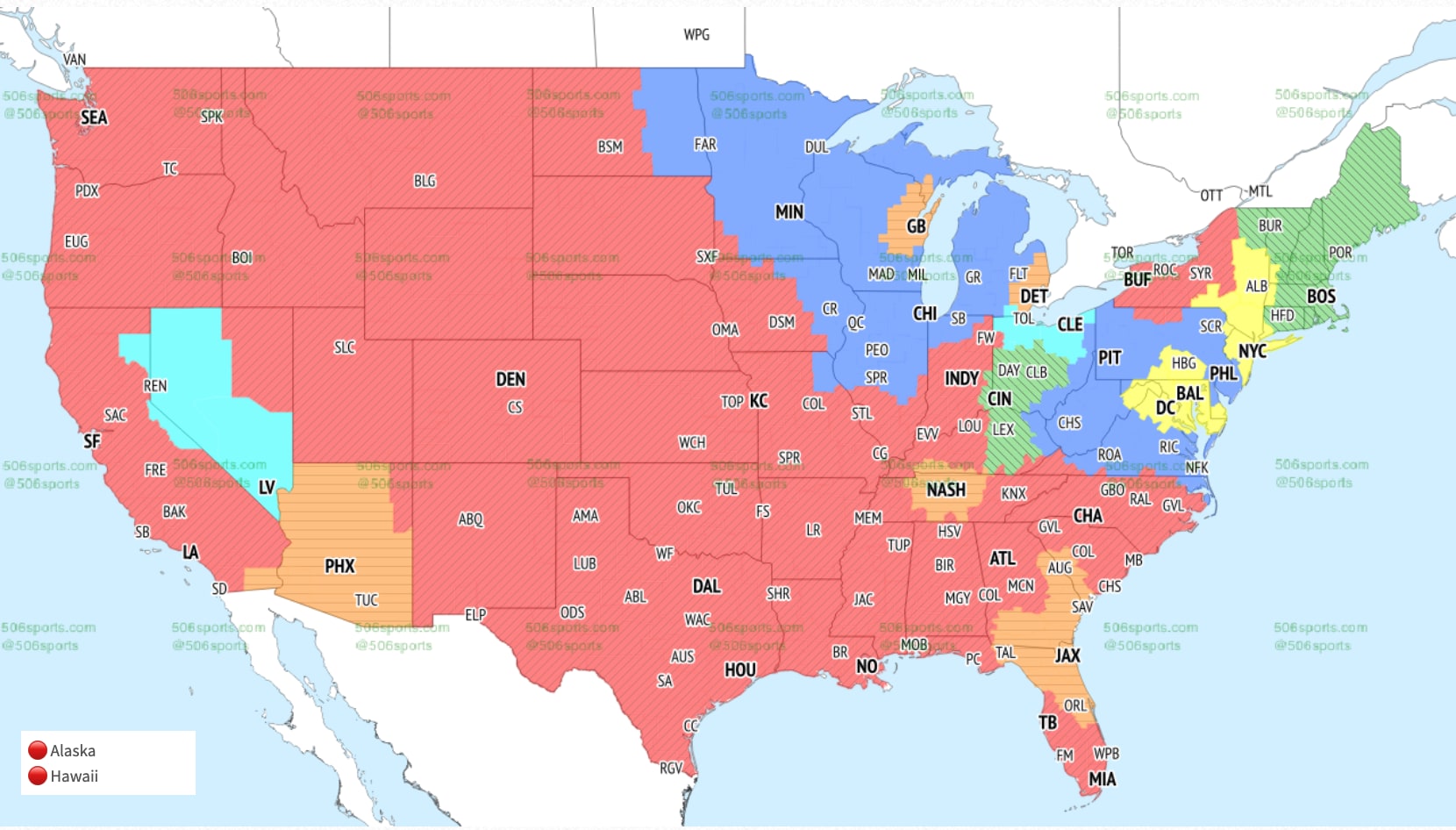 NFL TV Coverage Map Week 12: Full Breakdown of CBS, Fox Broadcasts