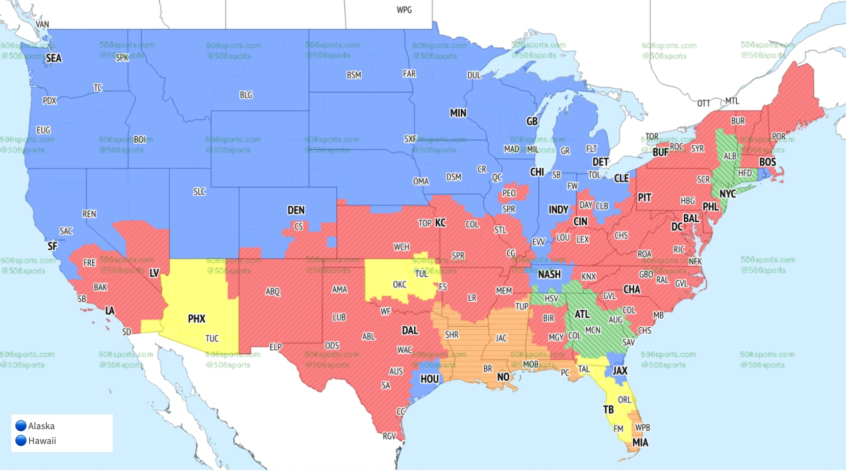 NFL TV Coverage Map Week 13: Full Breakdown of CBS, Fox Broadcasts