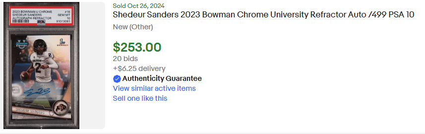 Shedeur Sanders: Future NFL Star is a Rookie Card Must-Have