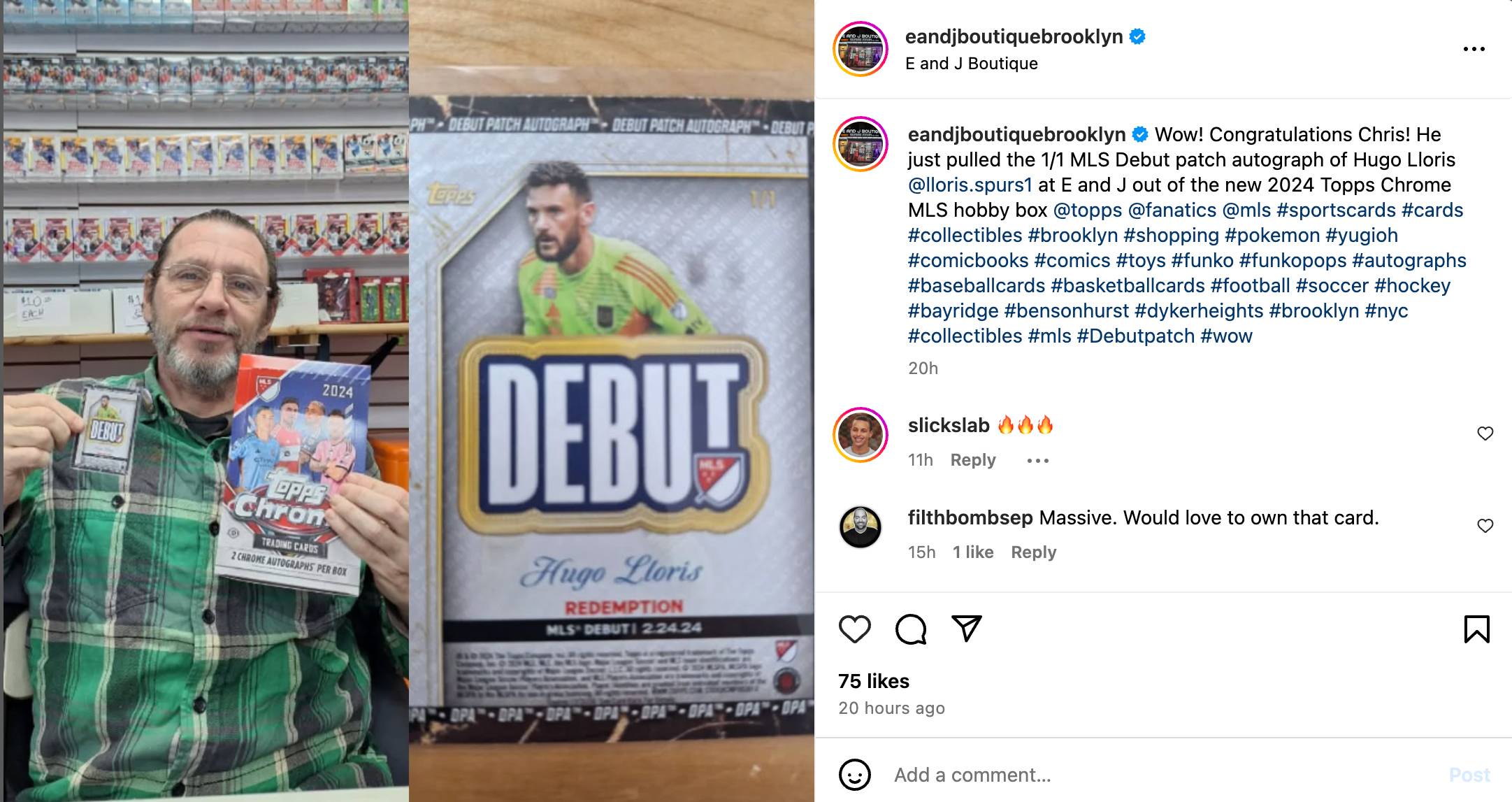 Huge MLS Debut Patch Card Pulled From 2024 MLS Topps Chrome