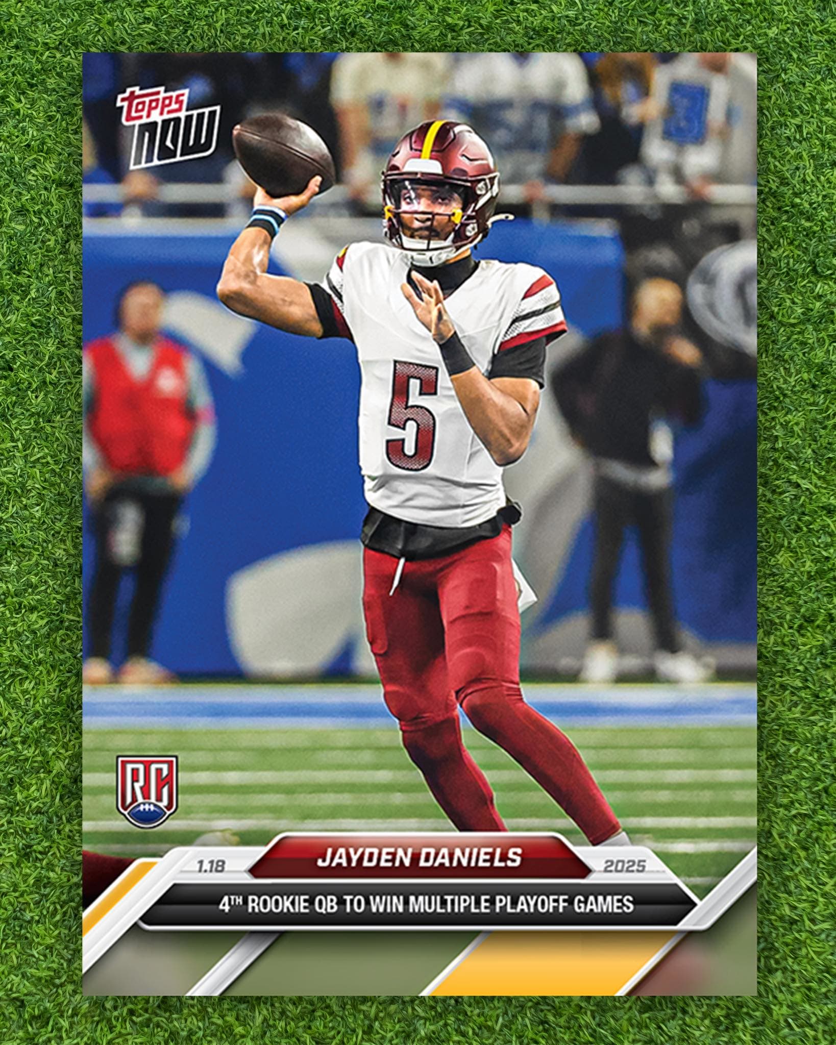 Jayden Daniels Gets Topps Now Playoff Card – Chance at 1/1 Auto