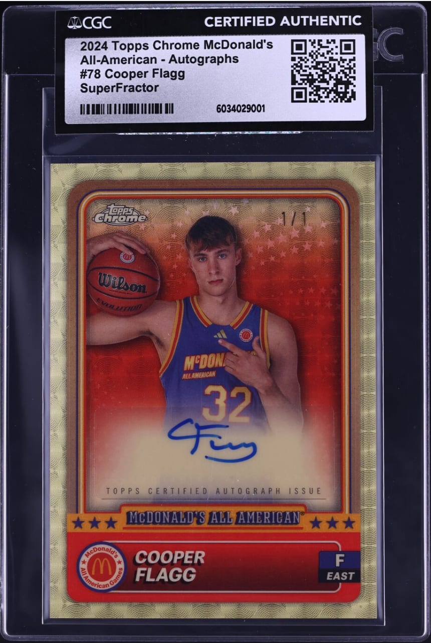 Cooper Flagg Card Sells For Nearly $30,000 After Baylor Win