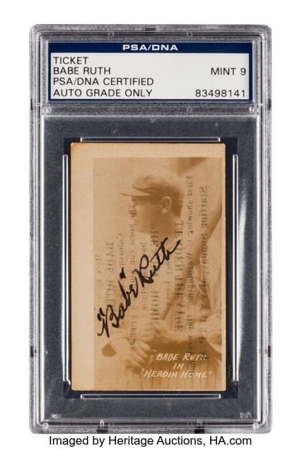 Babe Ruth Baseball Card 1920