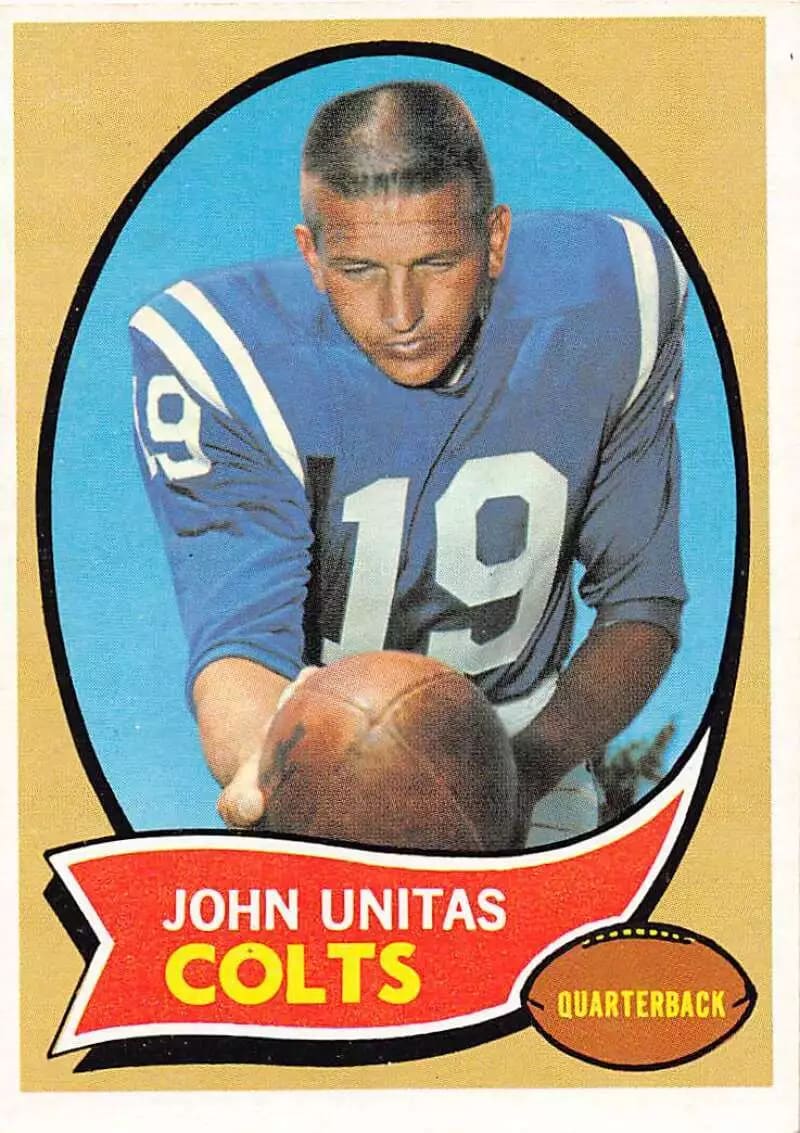 1970 Nfl Football Cards 1 Lot Detail Lot Of 6 1960 1970 Topps Johnny