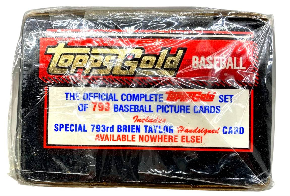 Brien Taylor Auto And The Complete Topps Gold Card Set