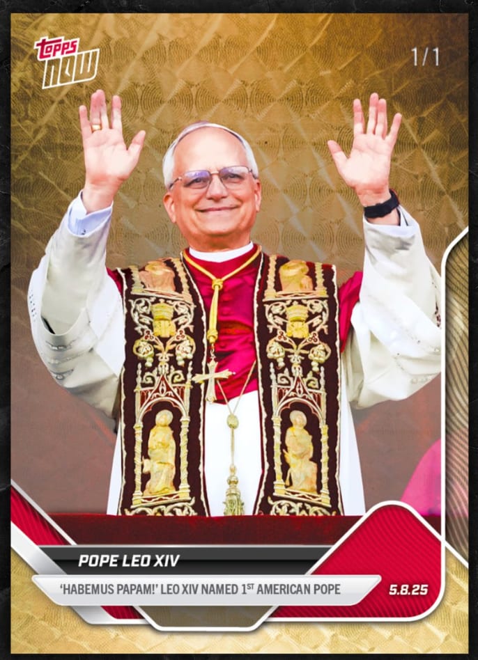 Papal Power: Pope Leo XIV Topps NOW Card Shatters Non-Sports Record