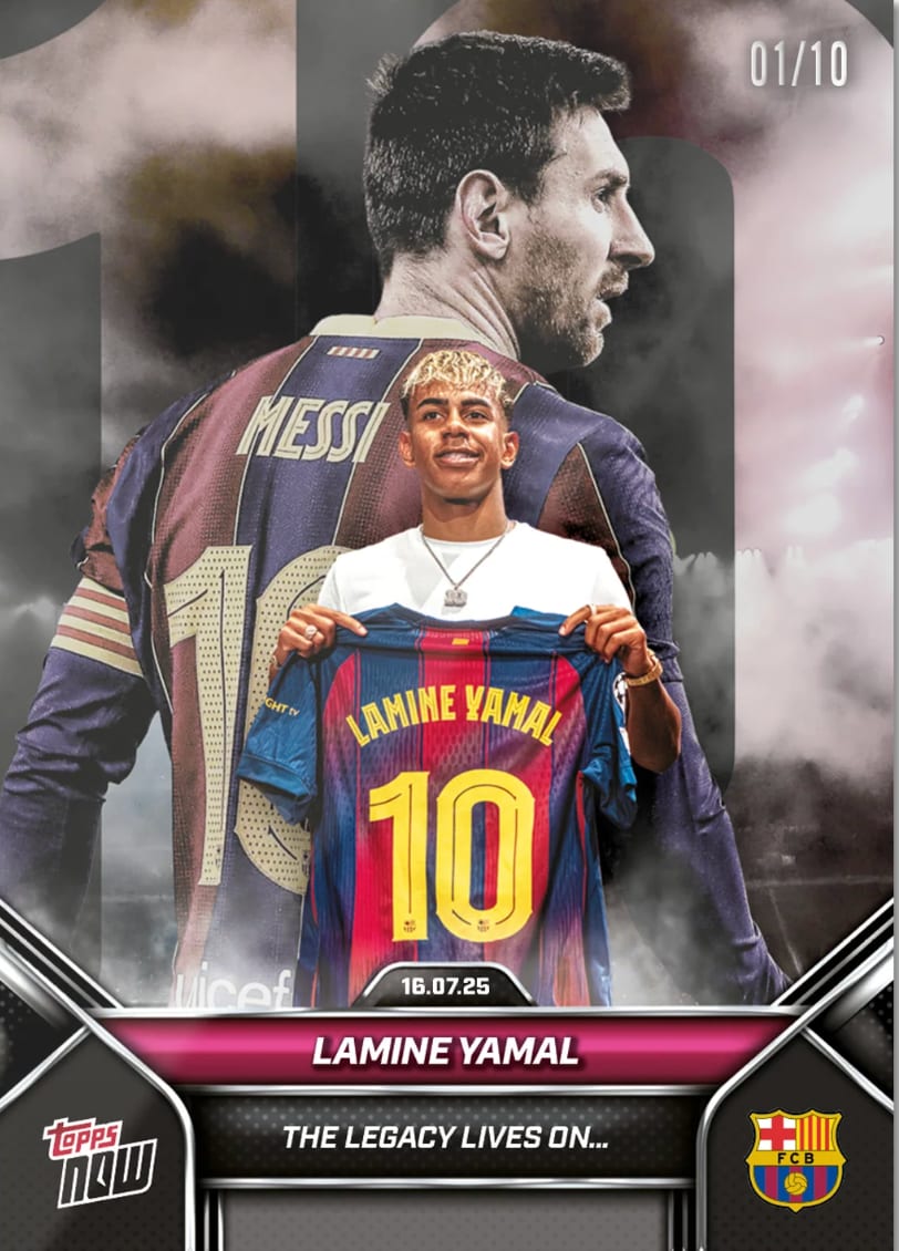 messi card signed