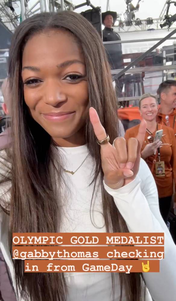 Gabby Thomas has perfect 2-word reaction to getting engaged after epic year