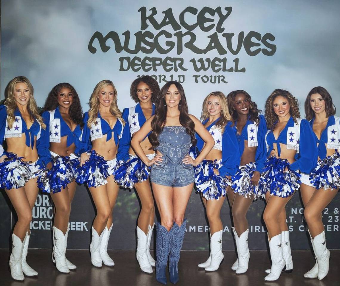 Dallas Cowboys Cheerleaders slay as Kacey Musgraves backup dancers at ...
