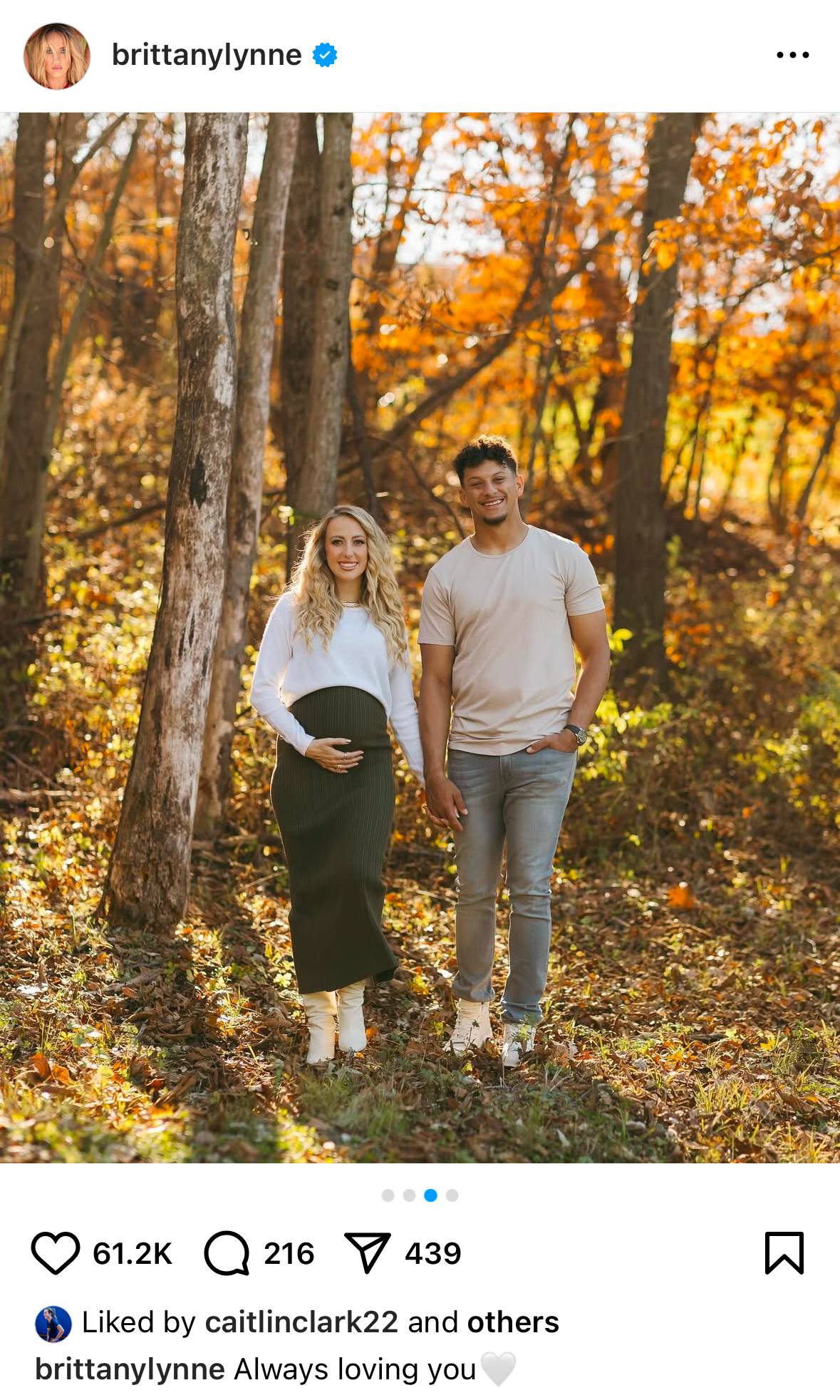 Brittany Mahomes' message to Patrick Mahomes before baby no. 3's arrival