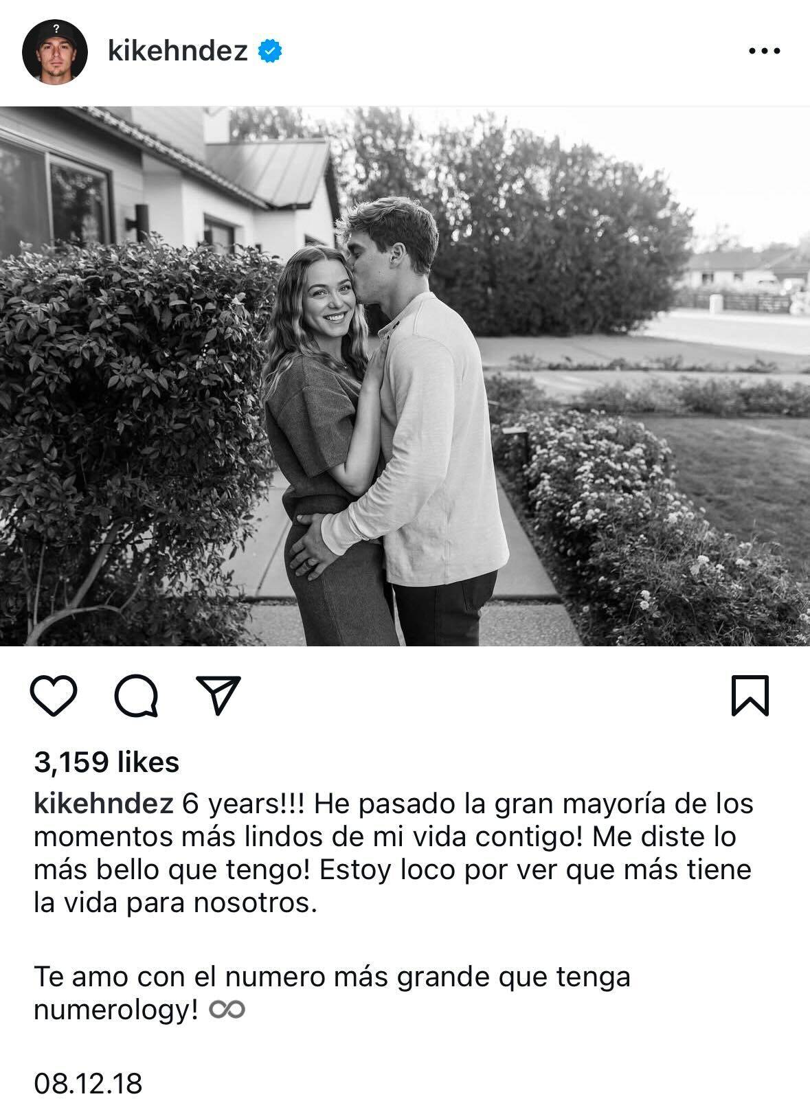 Kiké Hernandez shares loving message to wife Mariana Vicente on wedding ...