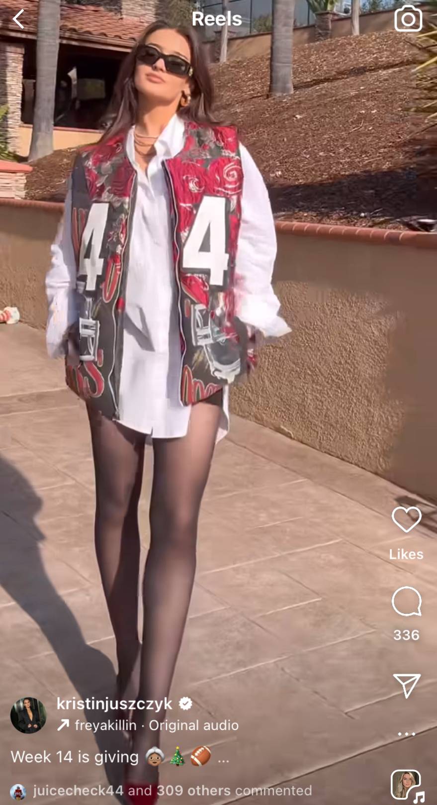 Kristin Juszczyk goes ‘risky business with heels’ for 49ers fit vs. Bears