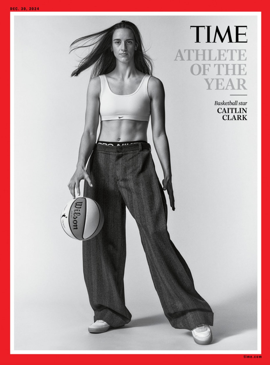 Caitlin Clark has perfect fit with toned abs named Time ‘Athlete of the Year’