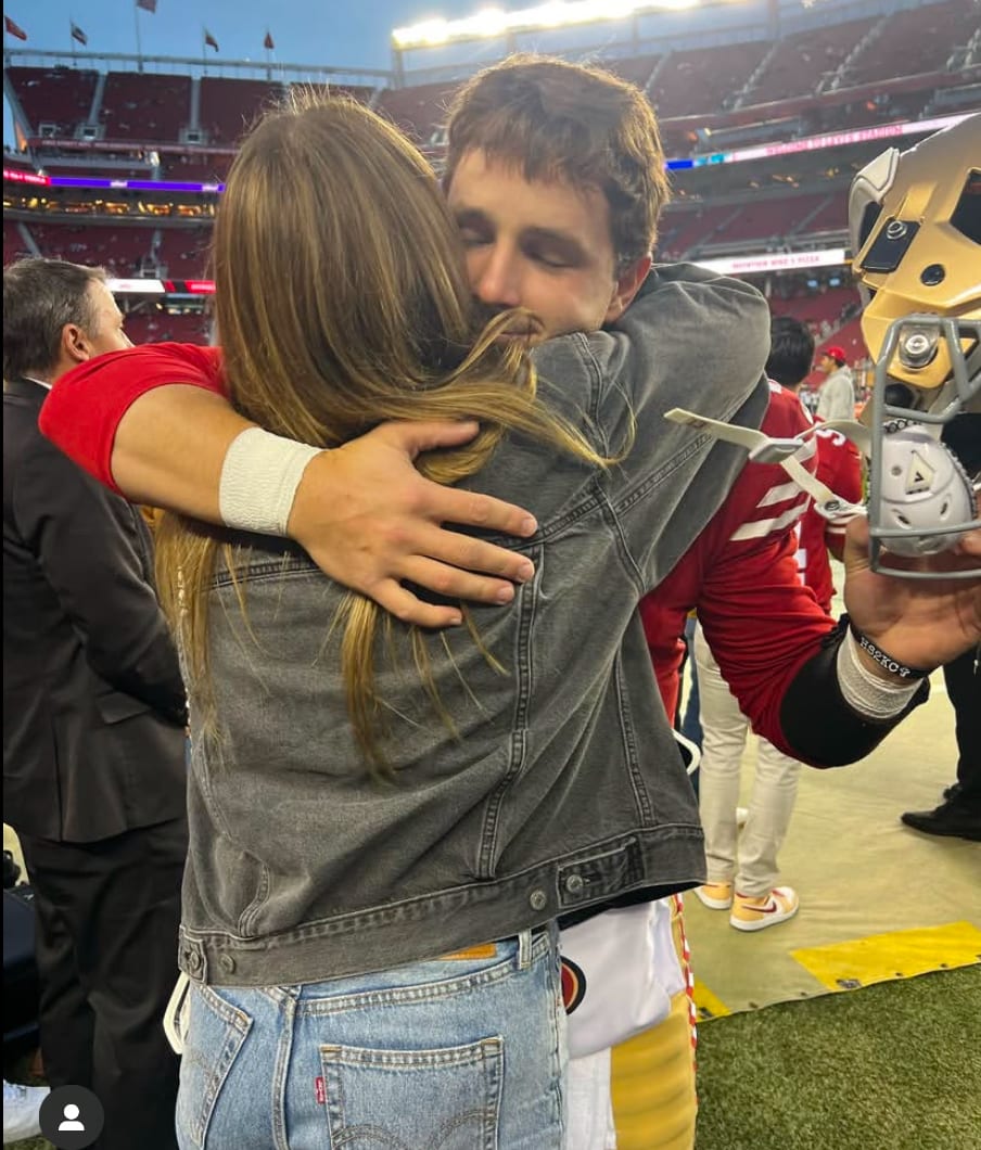 Brock Purdy has adorable moment with baby daughter at 49ers training camp