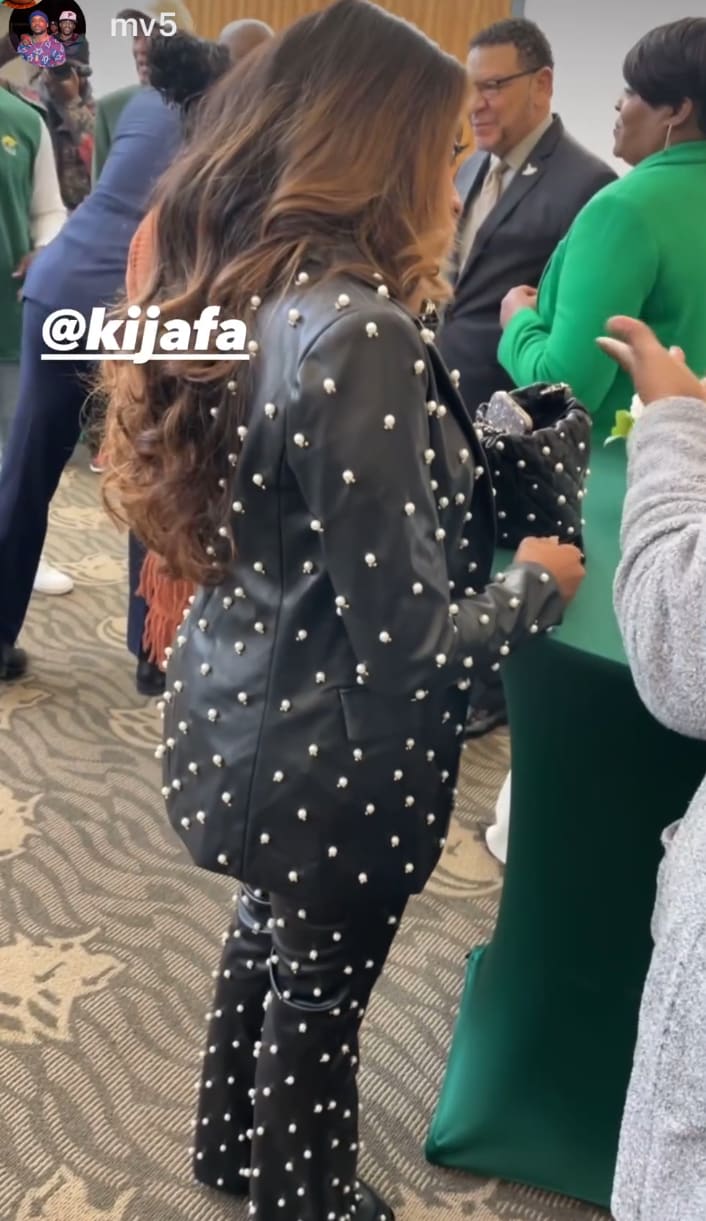 Michael Vick’s wife Kijafa upstages his big Norfolk State day with eye-popping fit