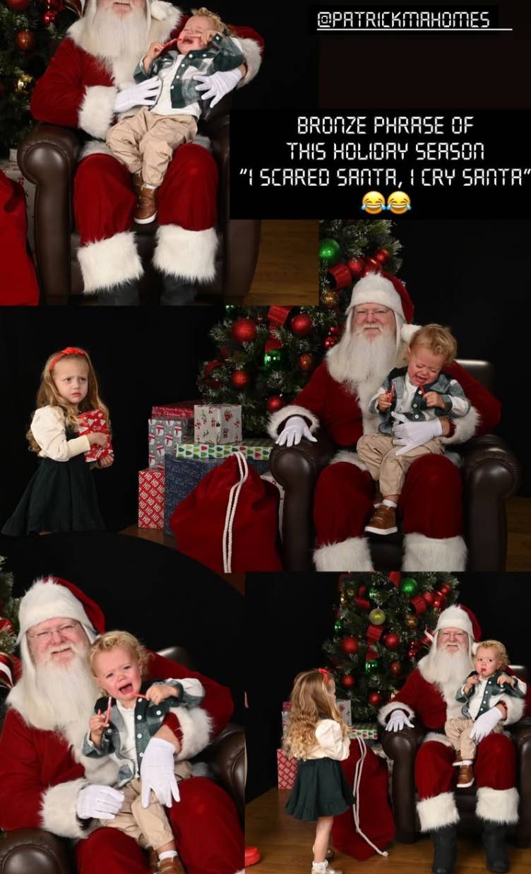 Patrick Mahomes, Brittany’s kids hilariously refuse to smile for ...