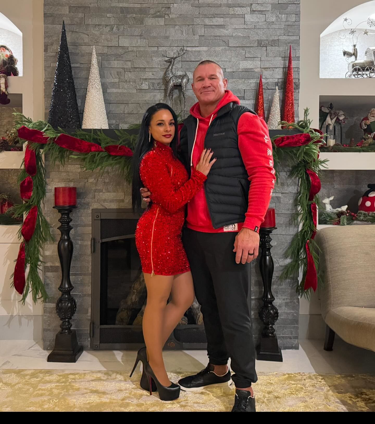 Randy Orton With His Wife And Kids