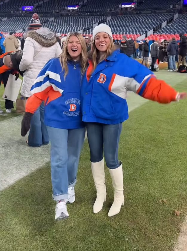 Bo Nix’s wife Izzy celebrates Broncos win in sick throwback jacket ...