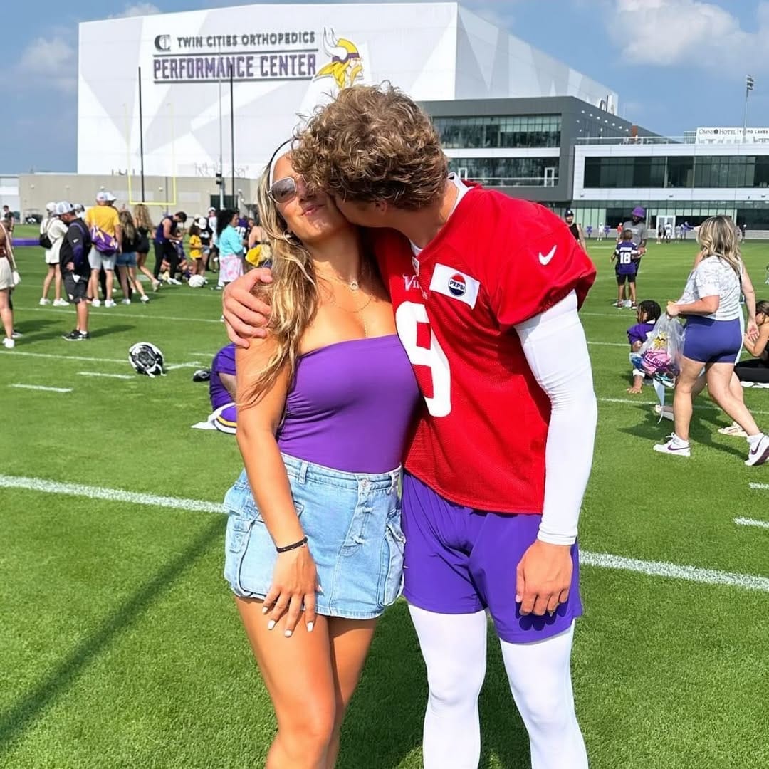 JJ McCarthy's fiancée Katya Kuropas stuns in adorable birthday note to Vikings QB
