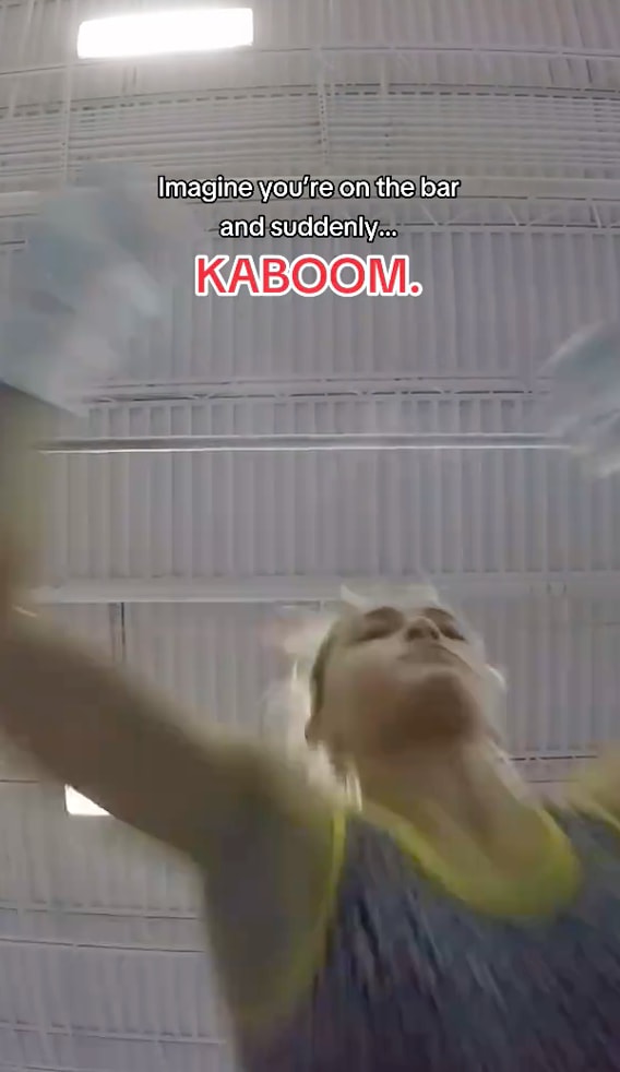 Livvy Dunne's hilarious never-before-seen gymnastics fail gets TikTok ...