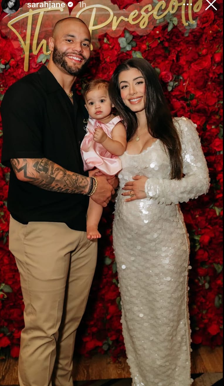 Dak Prescott, fiancée Sarah Jane share adorable engagement party moment ...