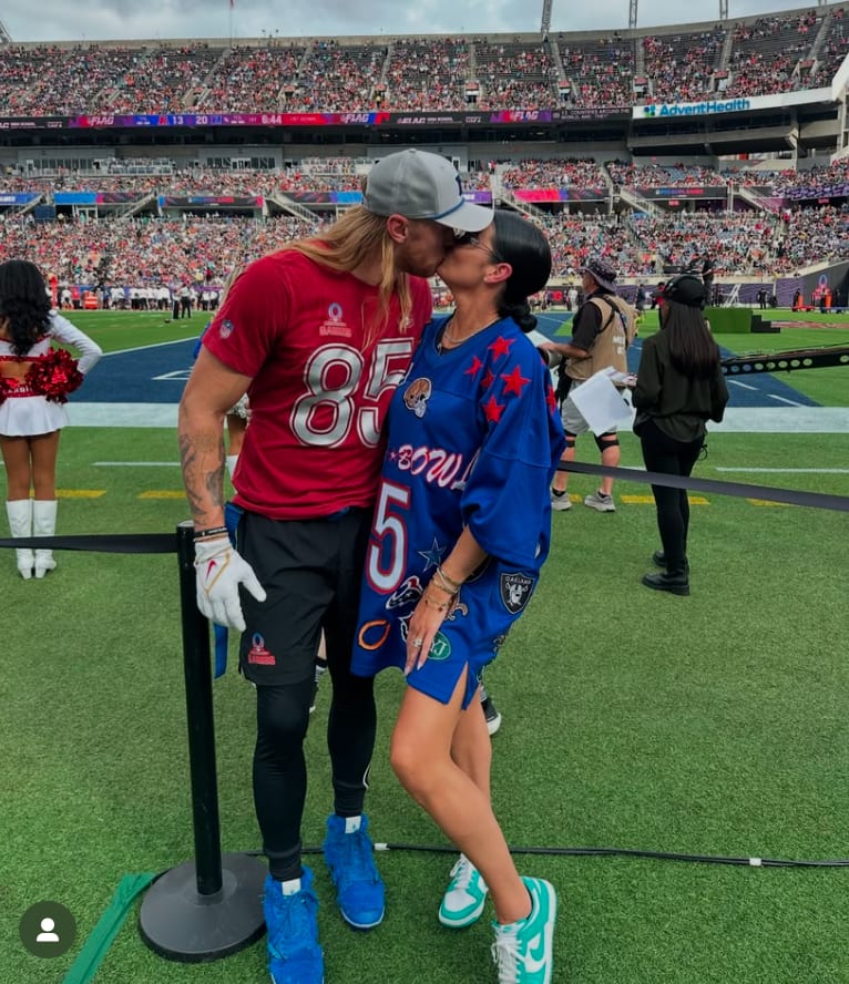 49ers star George Kittle's wife Claire slays in NFL Pro Bowl custom ...
