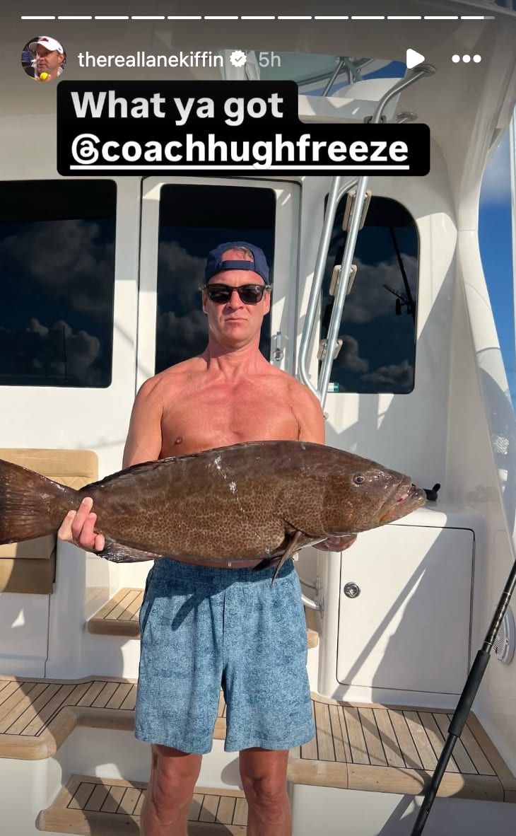 Shirtless Ole Miss HC Lane Kiffin calls out Auburn HC Hugh Freeze on ...