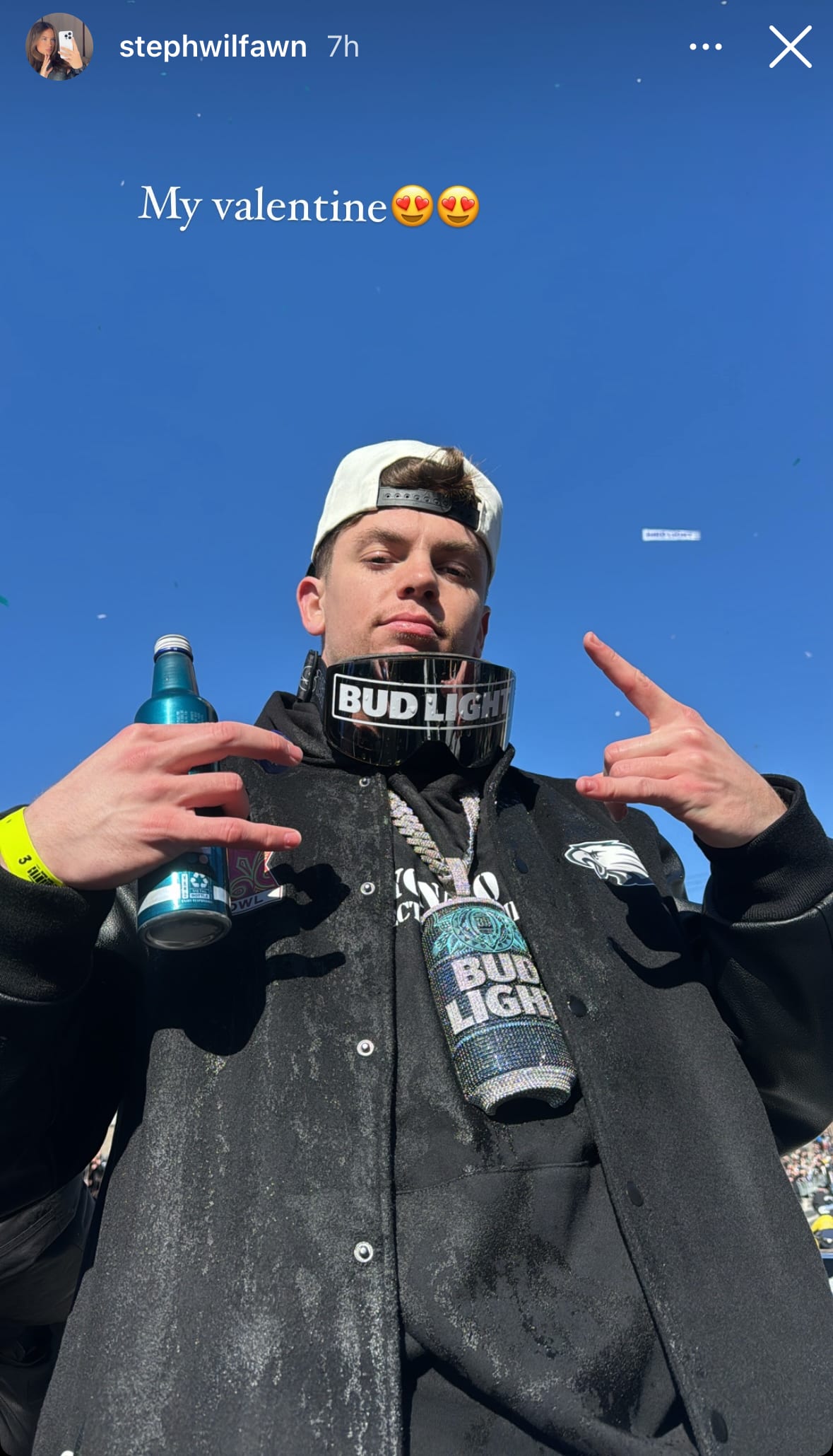 Cooper DeJean's girlfriend Steph Wilfawn posts epic photo at Eagles parade