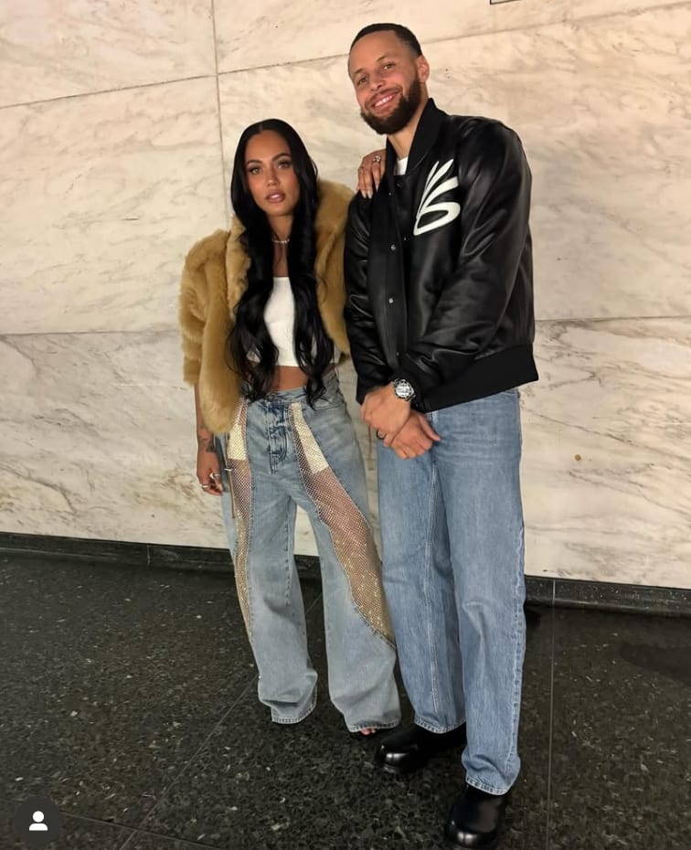Steph Curry, wife Ayesha have over-the-top kiss as she rocks sheer ...