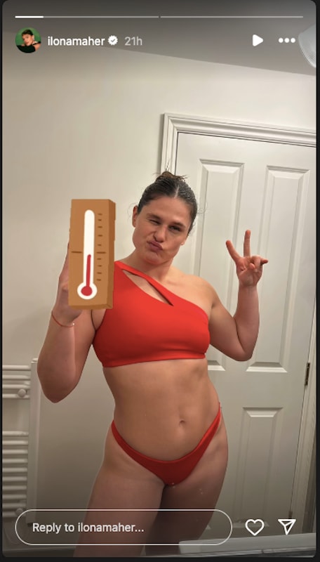 Ilona Maher wows fans with stunning bikini selfie